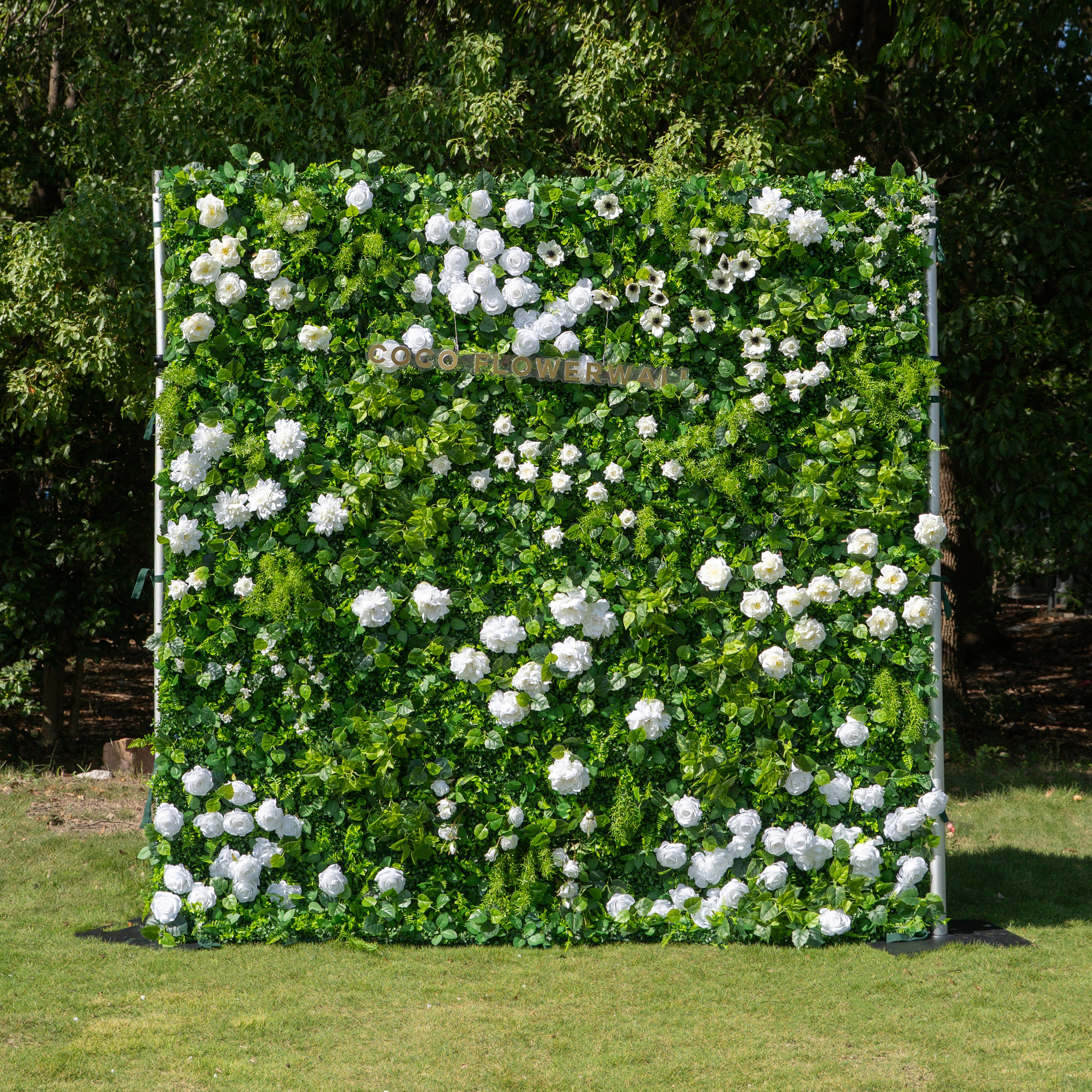 Cornell 2D Fabric Backdrop Artificial Flower Wall with Zip-Up Design f – Coco flowerwall