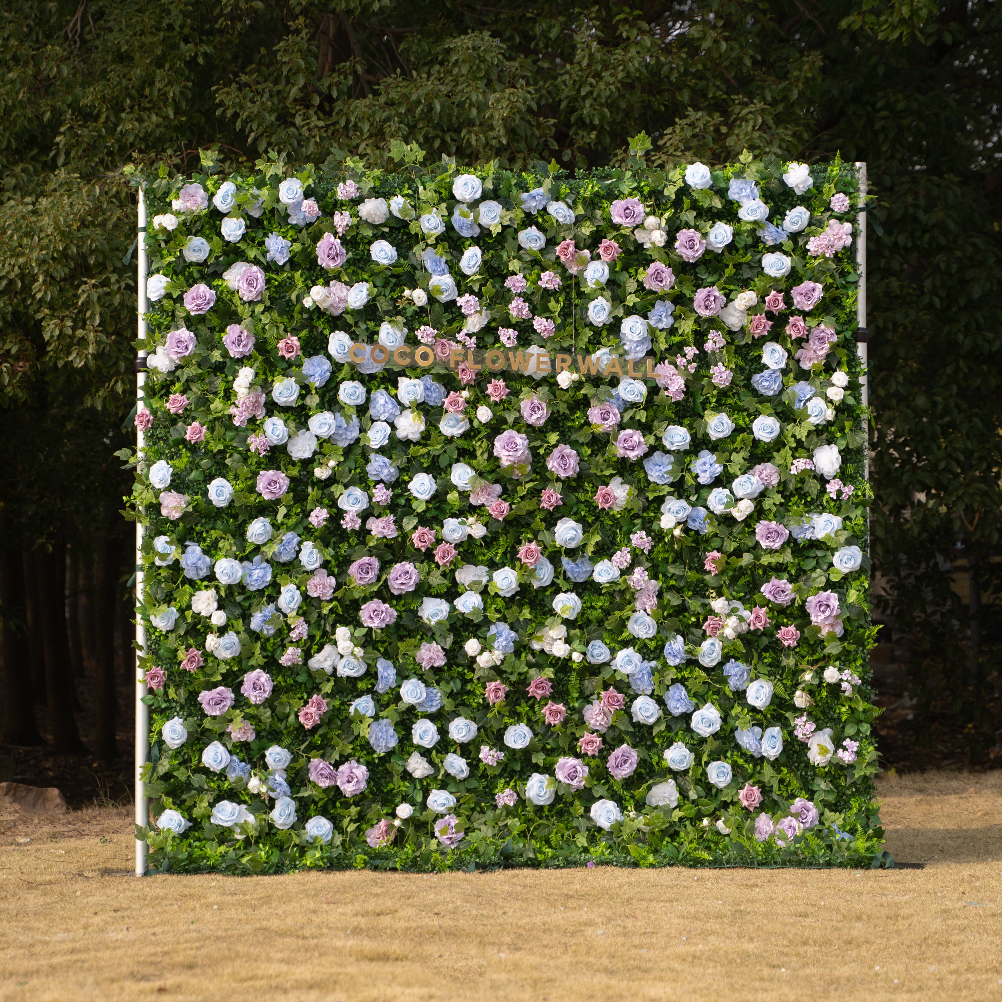 Monroe 2D Artificial Flower Wall Backdrop Reusable Floral Panel for Va ...